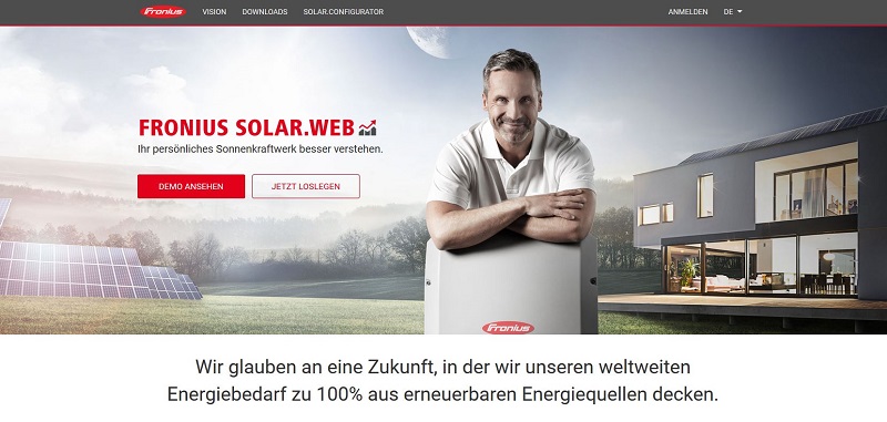 Fronius Solar.web mit neuen Funktionen