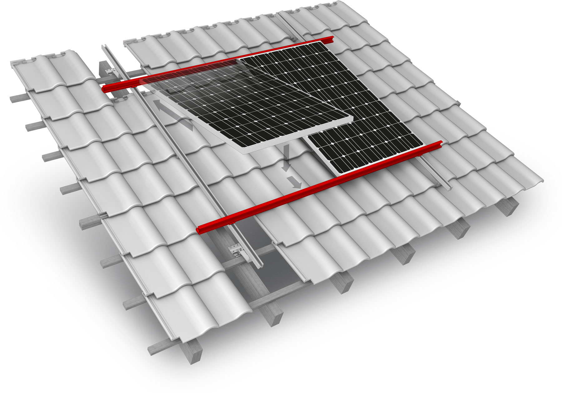 Montage ohne Modulklemmen: Neues Einlegesystem AluStand bei K2